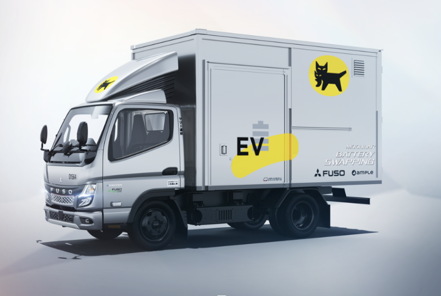 EV Battery Swapping Arrives in Tokyo: Ample, Mitsubishi Fuso ...